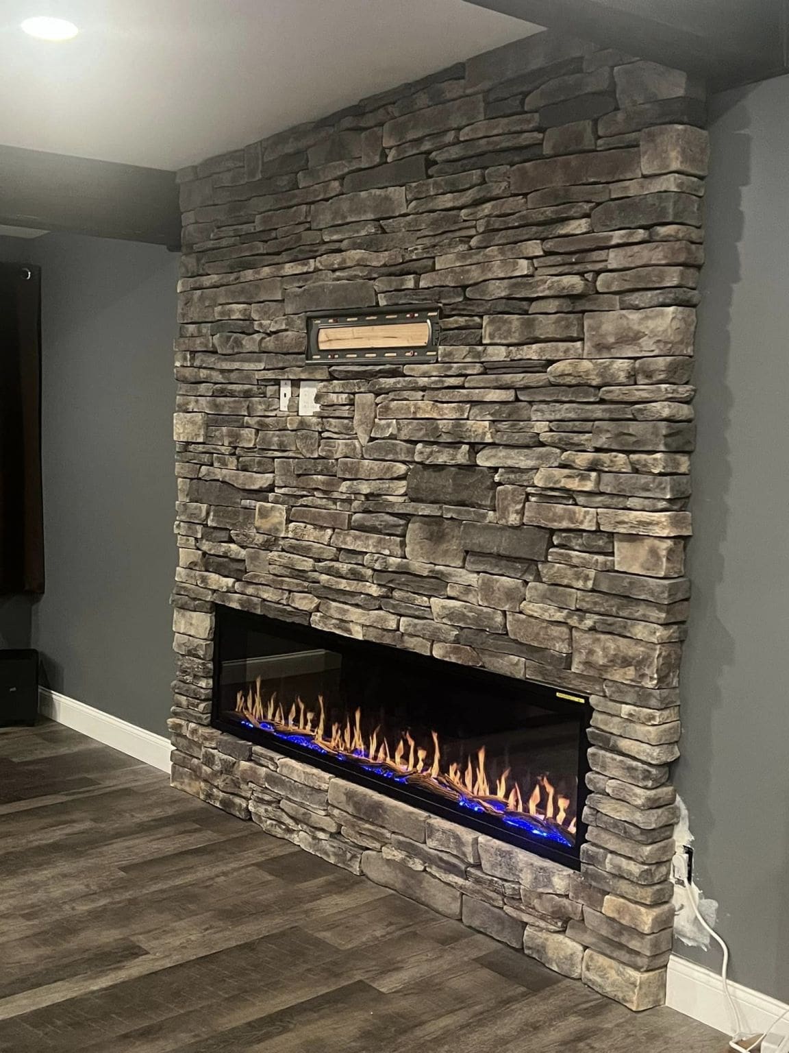 Modern Flames Orion 74" Electric Fireplace w/ Wolf Creek Southern ...